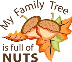 FAMILY TREE FULL OF NUTS Vector Illustration | AnnTheGran.com