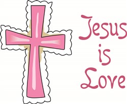 JESUS IS LOVE Vector Illustration | AnnTheGran.com