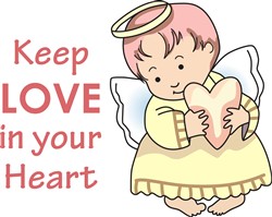 KEEP LOVE IN YOUR HEART Vector Illustration | AnnTheGran.com