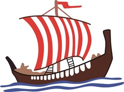 VIKING LONG SHIP Vector Illustration | AnnTheGran.com