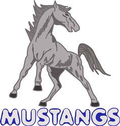 Mustangs Mascot Vector Illustration | AnnTheGran.com