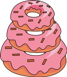 STACKED DONUTS Vector Illustration | AnnTheGran.com