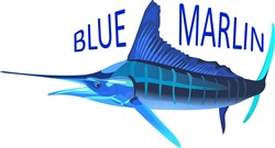 BLUE MARLIN Vector Illustration | AnnTheGran.com