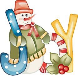 SNOWMAN JOY Vector Illustration | AnnTheGran.com