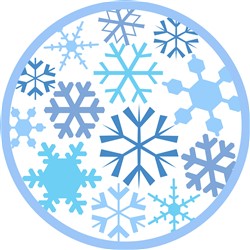 SNOWFLAKE BALL Vector Illustration | AnnTheGran.com