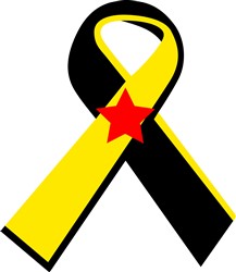 PTSD MILITARY RIBBON Vector Illustration | AnnTheGran.com