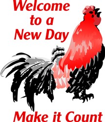 WELCOME TO A NEW DAY Vector Illustration | AnnTheGran.com