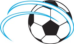 SOCCER BALL IN MOTION Vector Illustration | AnnTheGran.com