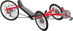 Recumbent Trike Vector Illustration | AnnTheGran.com