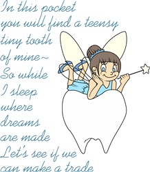 TOOTH FAIRY POEM Vector Illustration | AnnTheGran.com