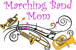 MARCHING BAND MOM Vector Illustration | AnnTheGran.com