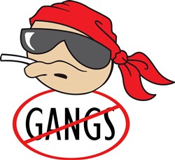 NO GANGS Vector Illustration | AnnTheGran.com