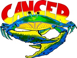 CANCER THE CRAB Vector Illustration | AnnTheGran.com