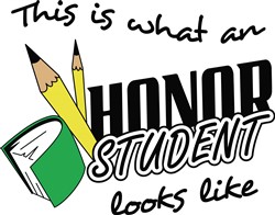 HONOR STUDENT LOOKS LIKE Vector Illustration | AnnTheGran.com