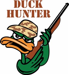 DUCK HUNTER Vector Illustration | AnnTheGran.com