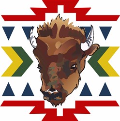 NATIVE AMERICAN BUFFALO Vector Illustration | AnnTheGran.com