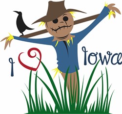 I LOVE IOWA Vector Illustration | AnnTheGran.com