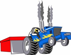 TRACTOR PULL Vector Illustration | AnnTheGran.com