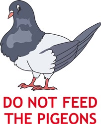 DO NOT FEED PIGEONS Vector Illustration | AnnTheGran.com