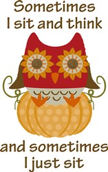 SIT AND THINK Vector Illustration | AnnTheGran.com