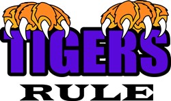 TIGERS RULE Vector Illustration | AnnTheGran.com