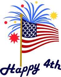 Happy 4th Vector Illustration | AnnTheGran.com