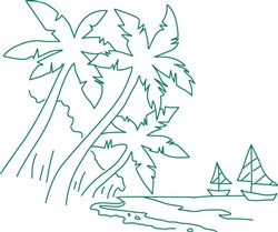 Island Outline Vector Illustration | AnnTheGran.com