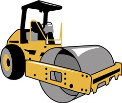 Steamroller Vector Illustration | AnnTheGran.com