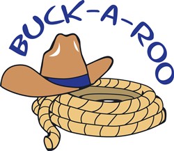 Buck A Roo Vector Illustration | AnnTheGran.com