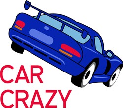 Car Crazy Vector Illustration | AnnTheGran.com