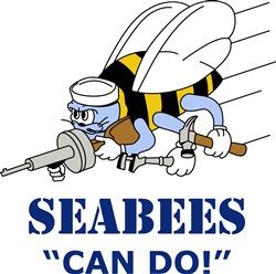 Seabees Can Do Vector Illustration | AnnTheGran.com