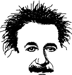 Albert Einstein Vector Illustration | AnnTheGran.com