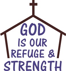 God Is A Refuge Vector Illustration | AnnTheGran.com