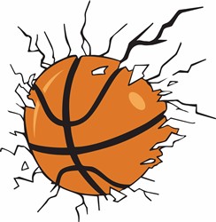 BUSTING BASKETBALL Vector Illustration | AnnTheGran.com