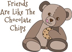 Chocolate Chip Friends Vector Illustration | AnnTheGran.com