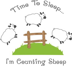 Counting Sheep Vector Illustration | AnnTheGran.com