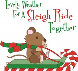 Sleigh Ride Together Vector Illustration | AnnTheGran.com