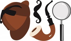 Sherlock Disguise Vector Illustration | AnnTheGran.com