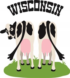Wisconsin Cows Vector Illustration | AnnTheGran.com
