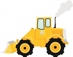 Loader Tractor Vector Illustration | AnnTheGran.com