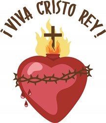 Viva Cristo Rey Vector Illustration | AnnTheGran.com