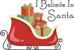 I Believe In Santa Vector Illustration | AnnTheGran.com
