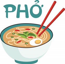 Pho Soup Vector Illustration | AnnTheGran.com