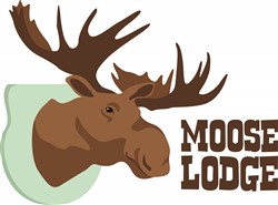 Moose Lodge Vector Illustration | AnnTheGran.com