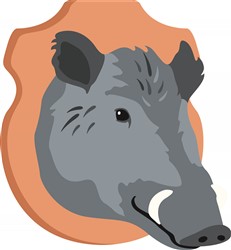 Hog Head Vector Illustration | AnnTheGran.com