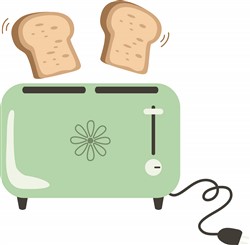 Electric Toaster Vector Illustration | AnnTheGran.com