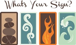 Whats Your Sign Vector Illustration | AnnTheGran.com
