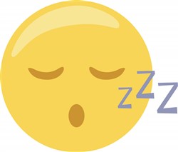Emoticon Sleepy Vector Illustration | AnnTheGran.com