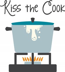 Kiss The Cook Vector Illustration | AnnTheGran.com