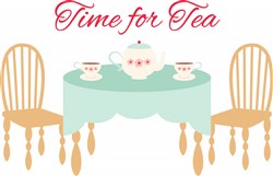 Time For Tea Vector Illustration | AnnTheGran.com